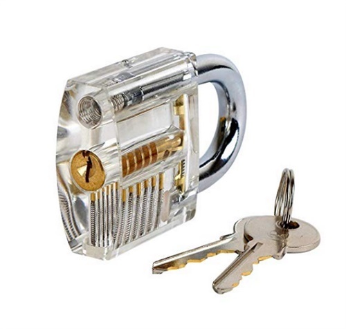Transparent Cutaway Locks Inside View Practice Padlock Visible View Lock Training Skill Locks ...